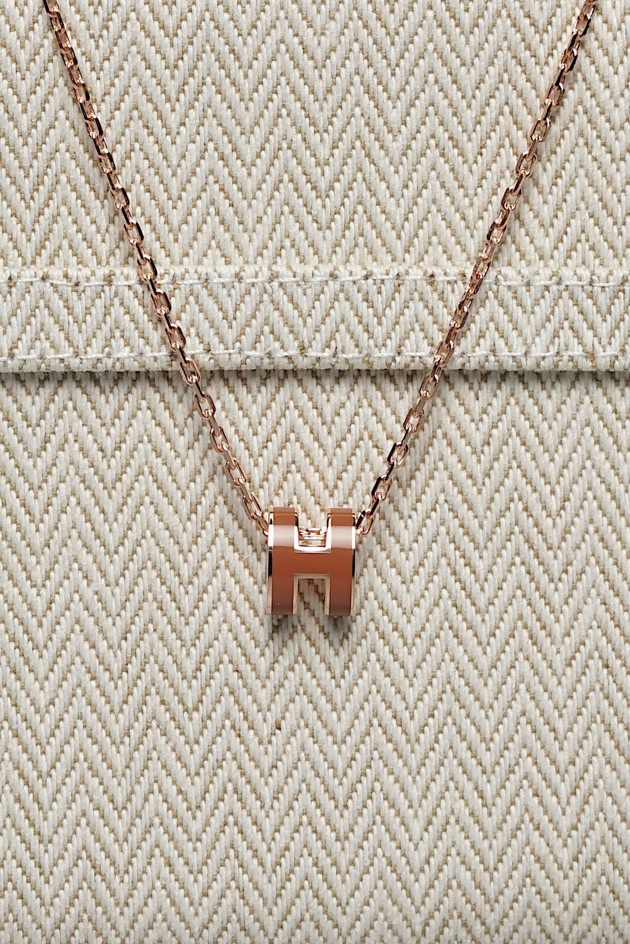 Hermes Mini Pop H Pendant in New Gold Rghw (Brand New)– orangeporter