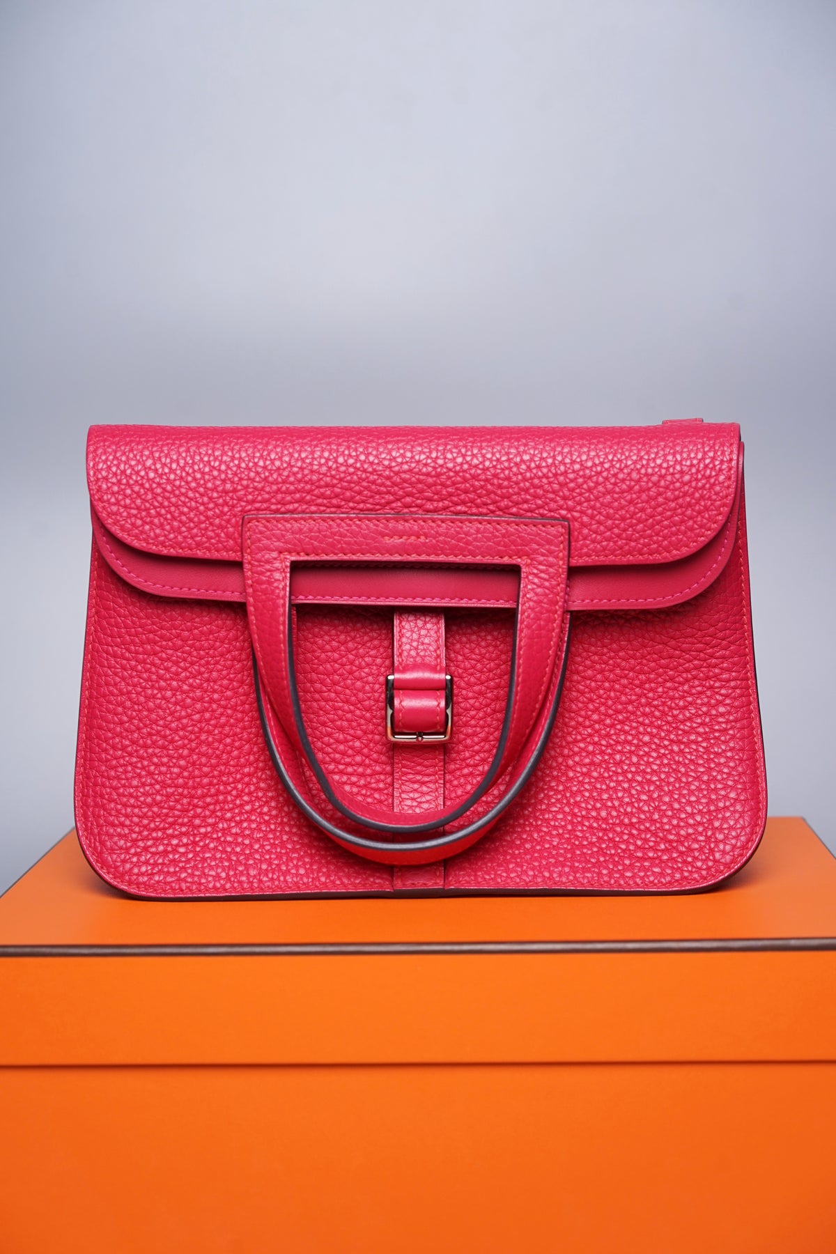 Hermes Halzan 25 in Framboise Phw– orangeporter