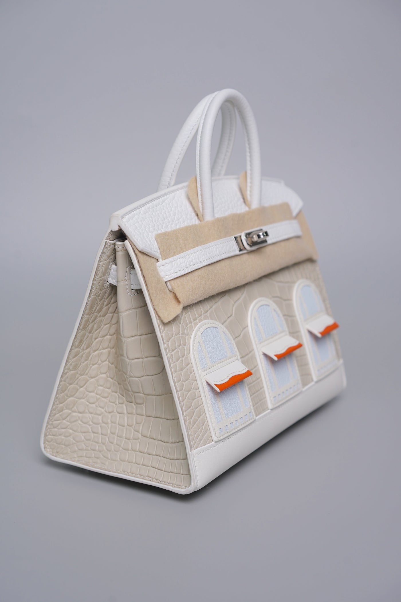 Hermes Birkin 20 Sellier Faubourg House in White Snow Phw (Brand New ...