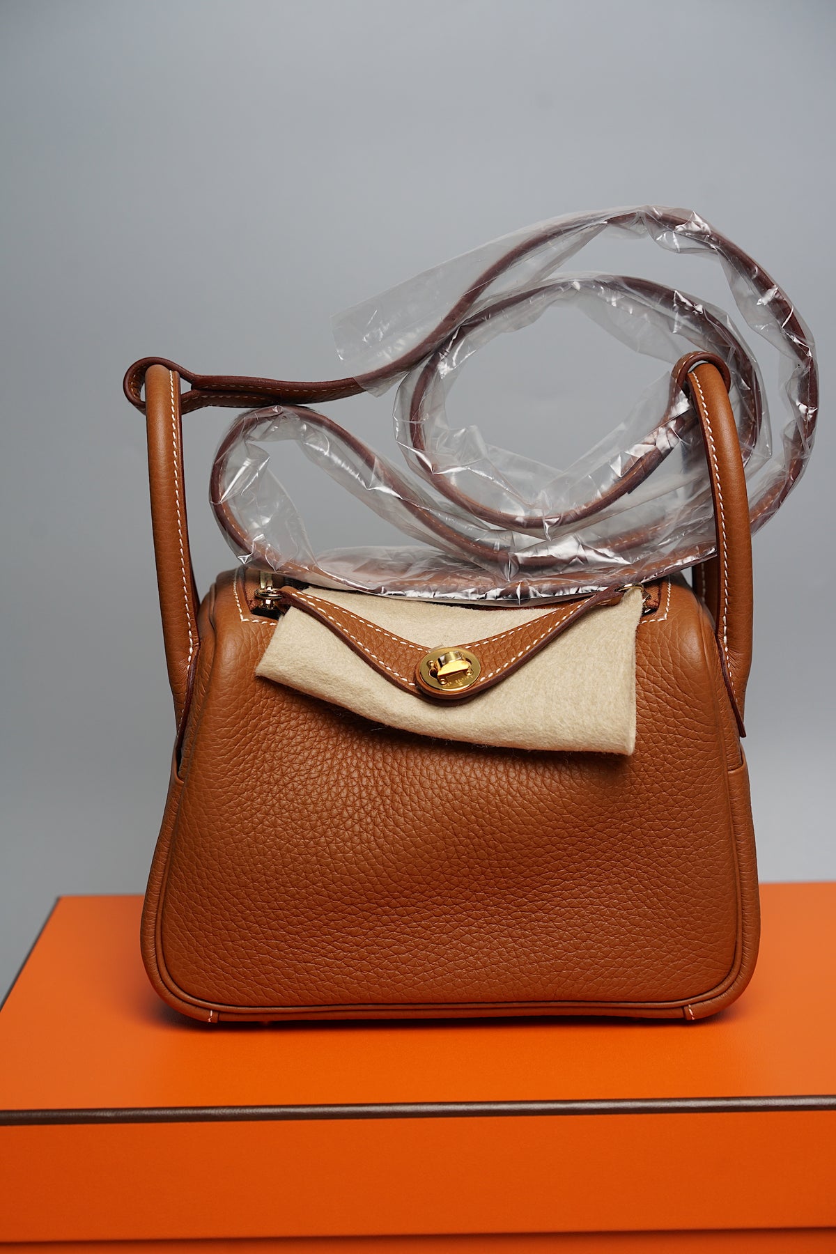 Hermes Mini Lindy in Gold Ghw (Brand New)– orangeporter
