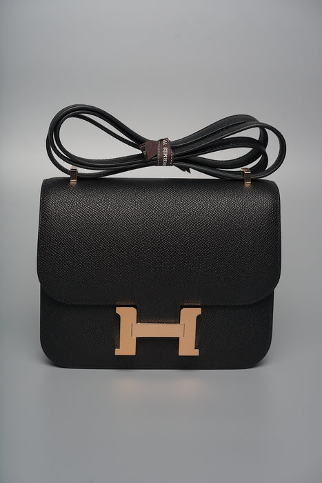 Hermes Constance 18 in Noir Epsom Rghw (Brand New)– ORANGEPORTER