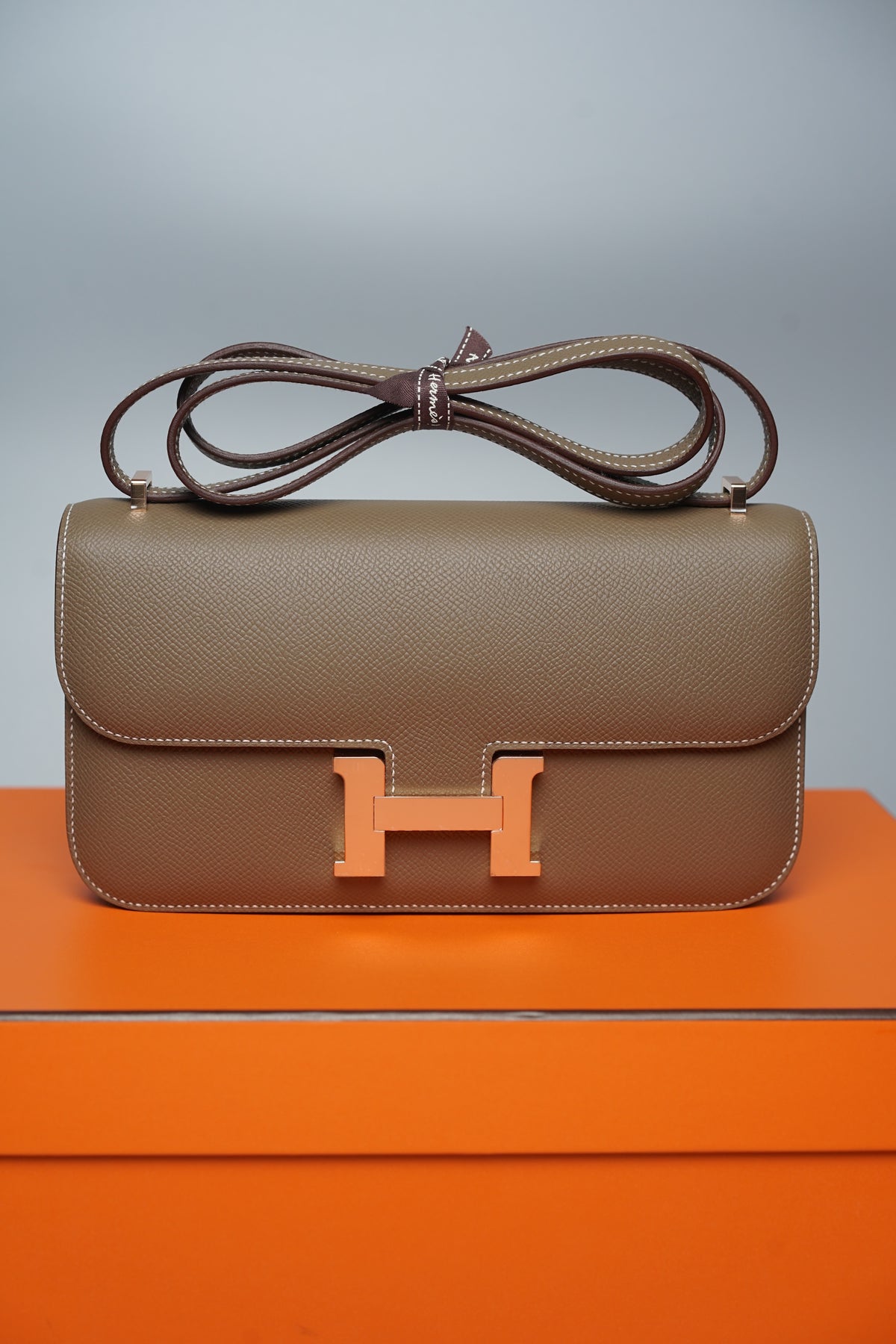 Hermes Constance Elan in Etoupe Rghw (Brand New)– ORANGEPORTER