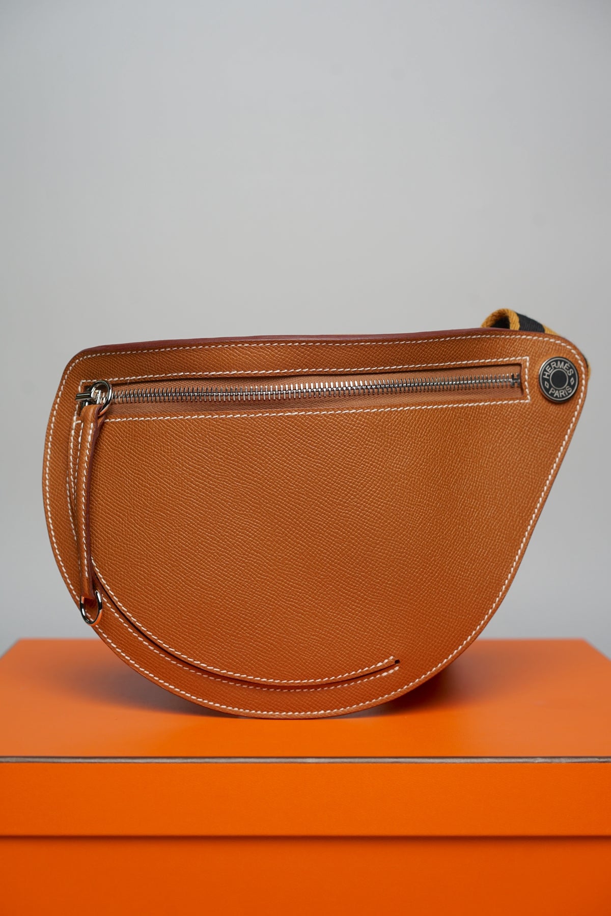 Hermes Petite Course Bag in Gold Epsom Phw– orange porter