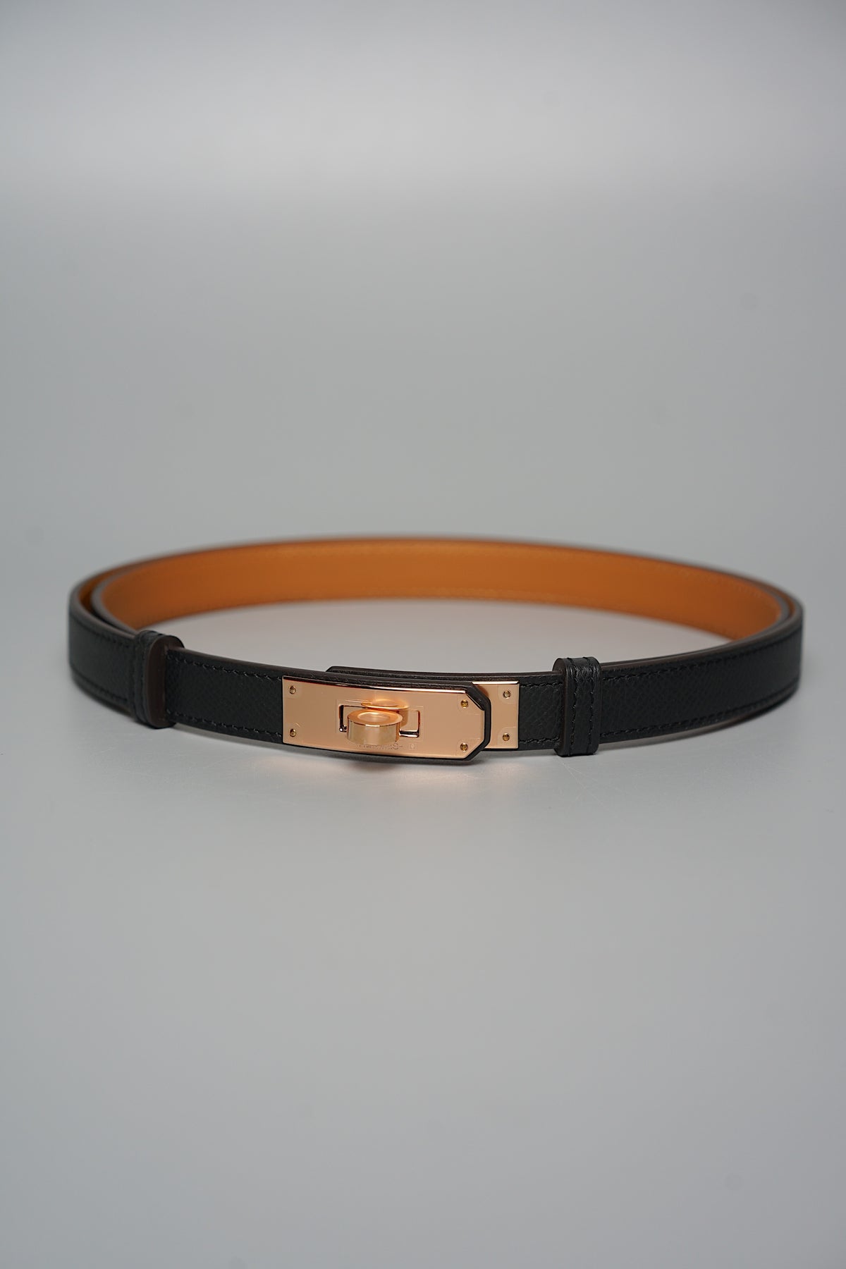 Hermes Kelly Belt in Black Rghw (Brand New)– orangeporter
