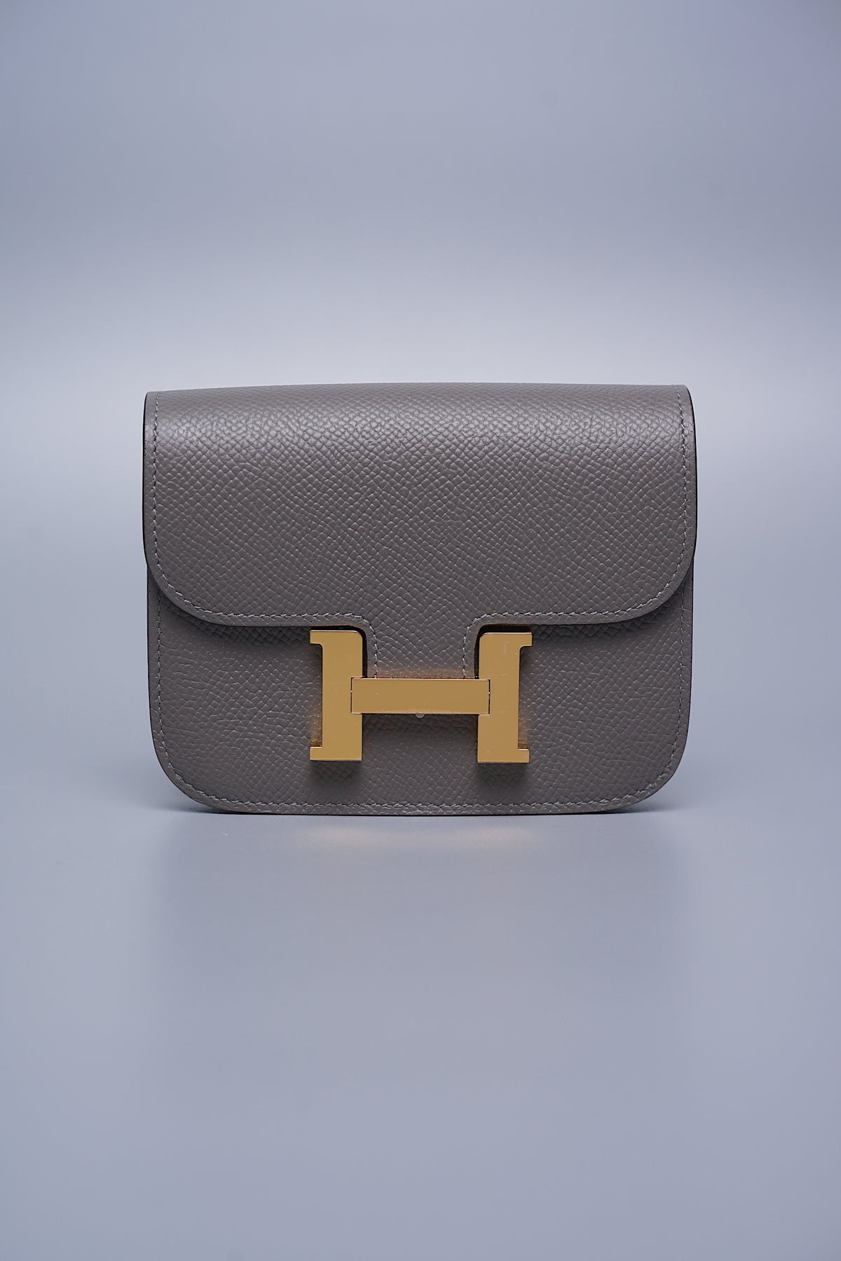 Hermes Constance Slim in Gris Meyer Ghw (Brand New)– orange porter
