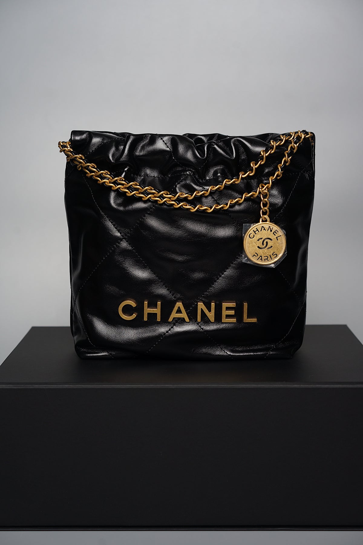 Chanel 22 Mini in Black Ghw (Brand New)– orange porter