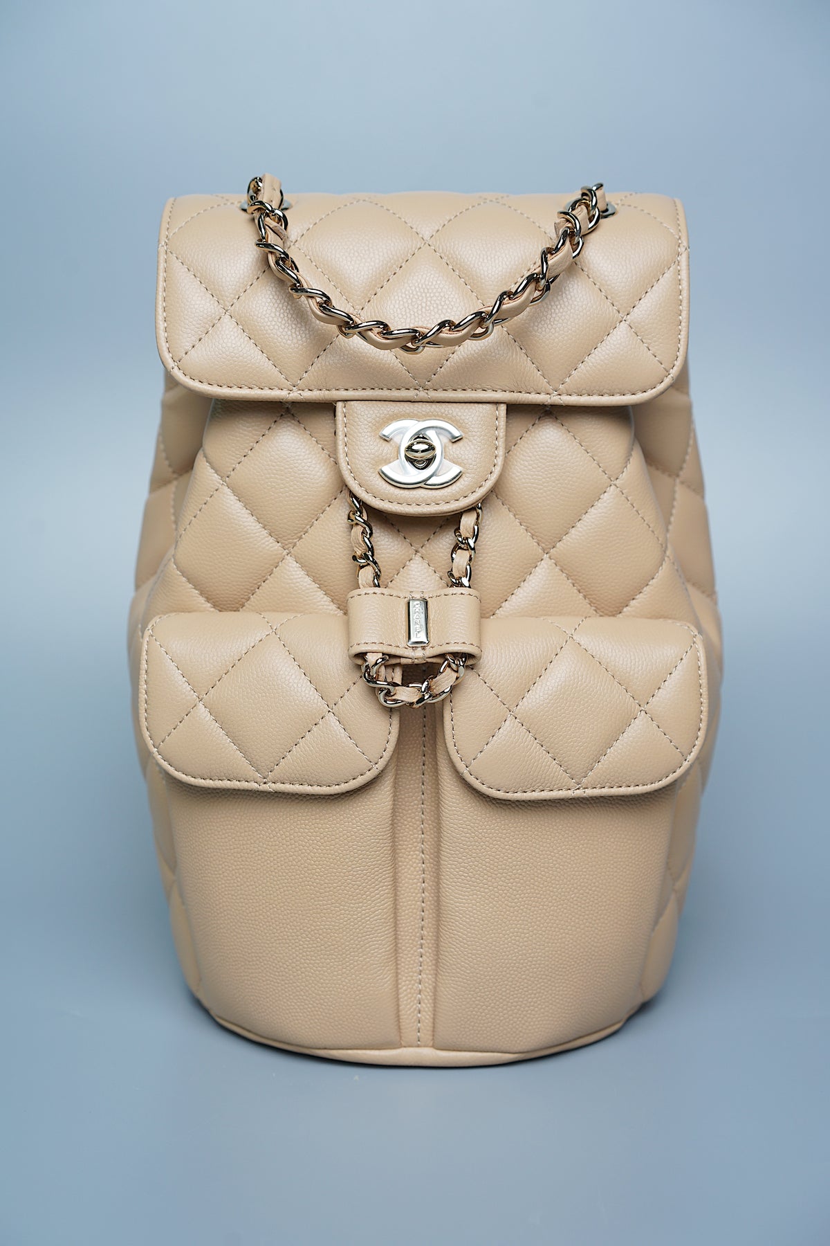 Chanel 22S Backpack in Beige Caviar (Brand New)– orangeporter